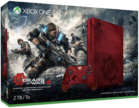 Xbox One S 2TB Gears Of War Red No Game Boxed